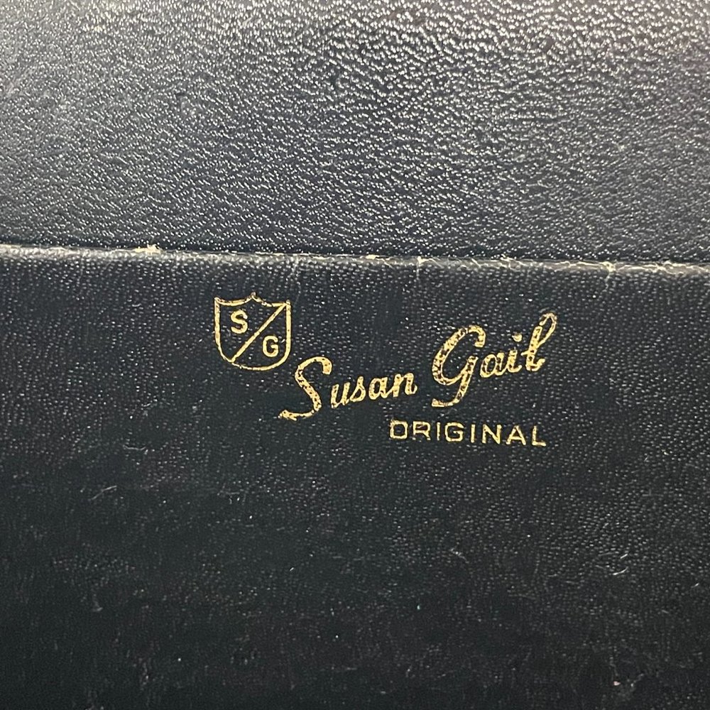 Vintage Susan Gail Original 1950's - 60's Black Leath… - Gem